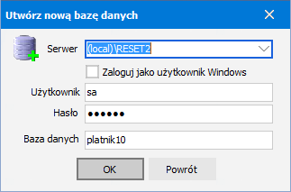 Nowa baza danych